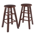 Lynnwood Drop Leaf Island Table with 2 Square Legs Stool Walnut ...