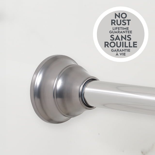 Better Homes & Gardens Rustproof Modern Adjustable Tension Shower ...