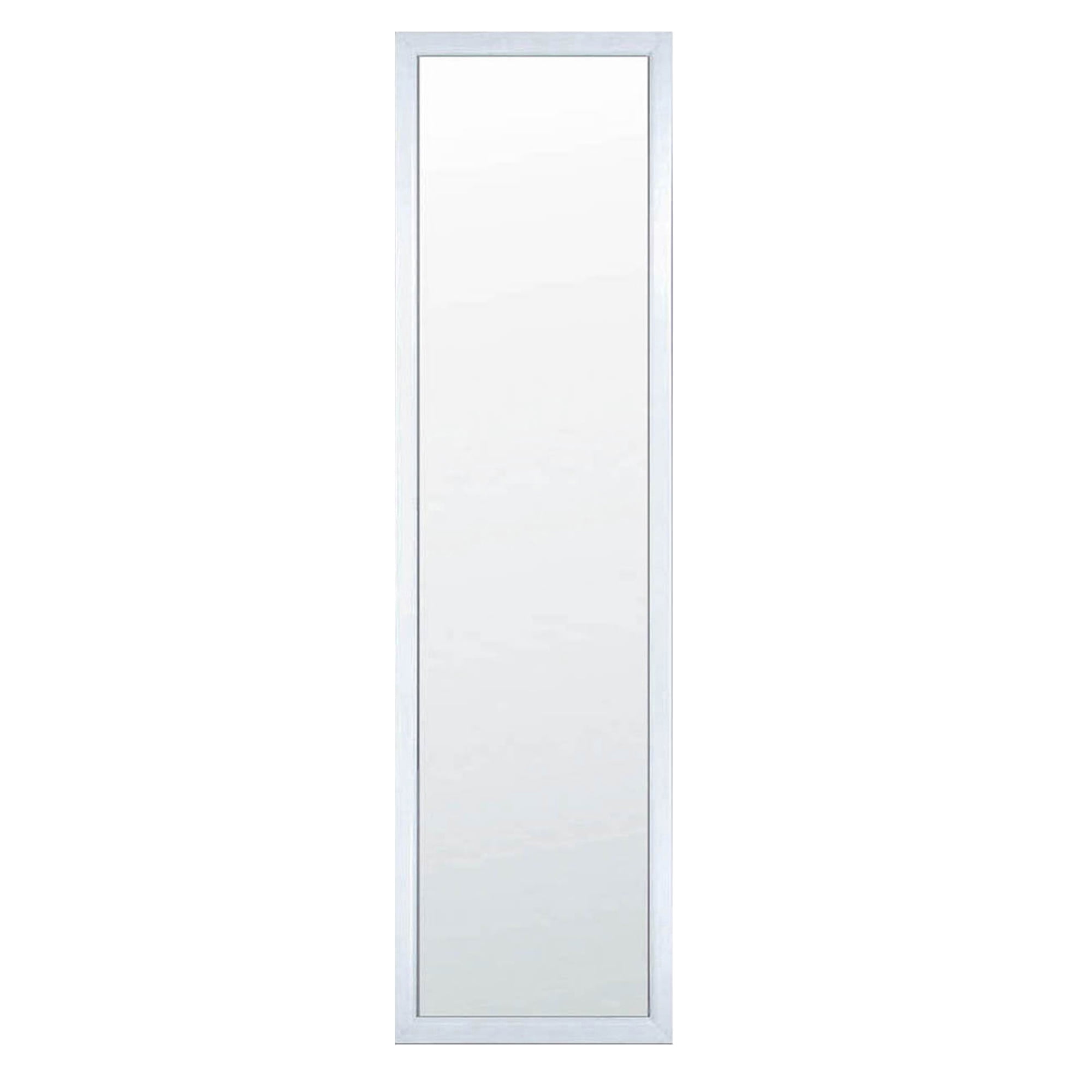 Mainstays Value White 14x50in Door Mirror, Full Length Rectangle Mirror ...