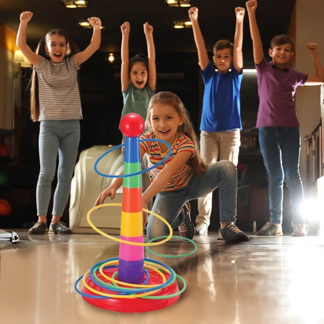 Multicolor Plastic Toss Rings Kids Ring Toss Game Carnival Rings for ...