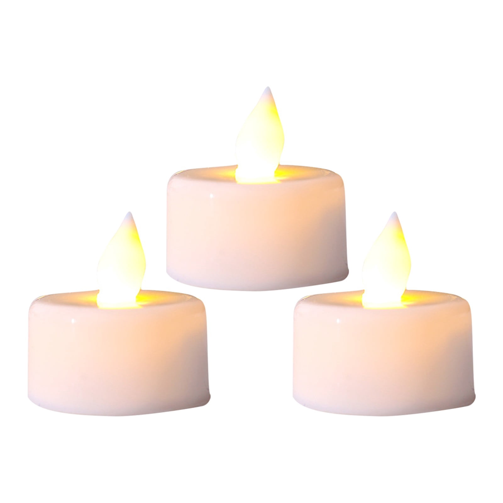 Flameless LED Tea Lights with Timer Realistic Flickering Battery ...