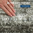 Vintage Washable Area Rug for Living Room Bedroom – Distressed Oriental ...