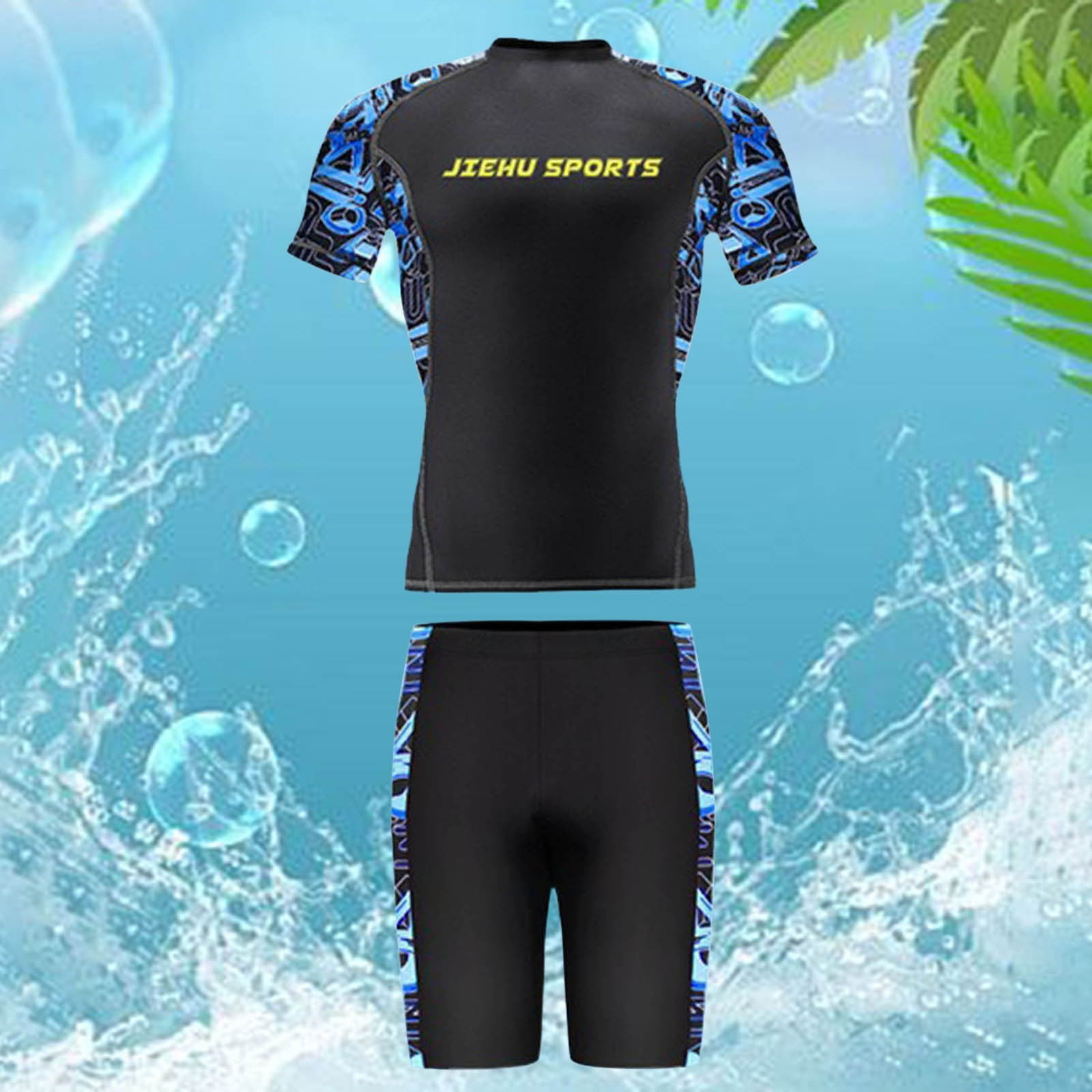 Men's Suit Set for Everyday Wear with UPF 50+ Beach Swim Trunks and ...
