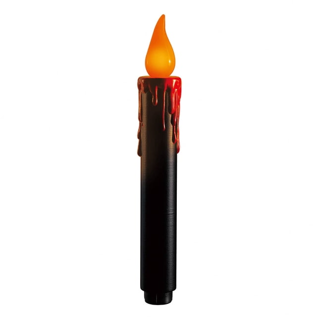 4-Count Battery-Operated 7" Black Hanging Candles, Indoor Halloween, by ...