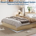 Modern Floor-Standing Platform Bed Frame, Wooden Bed Frame Without ...