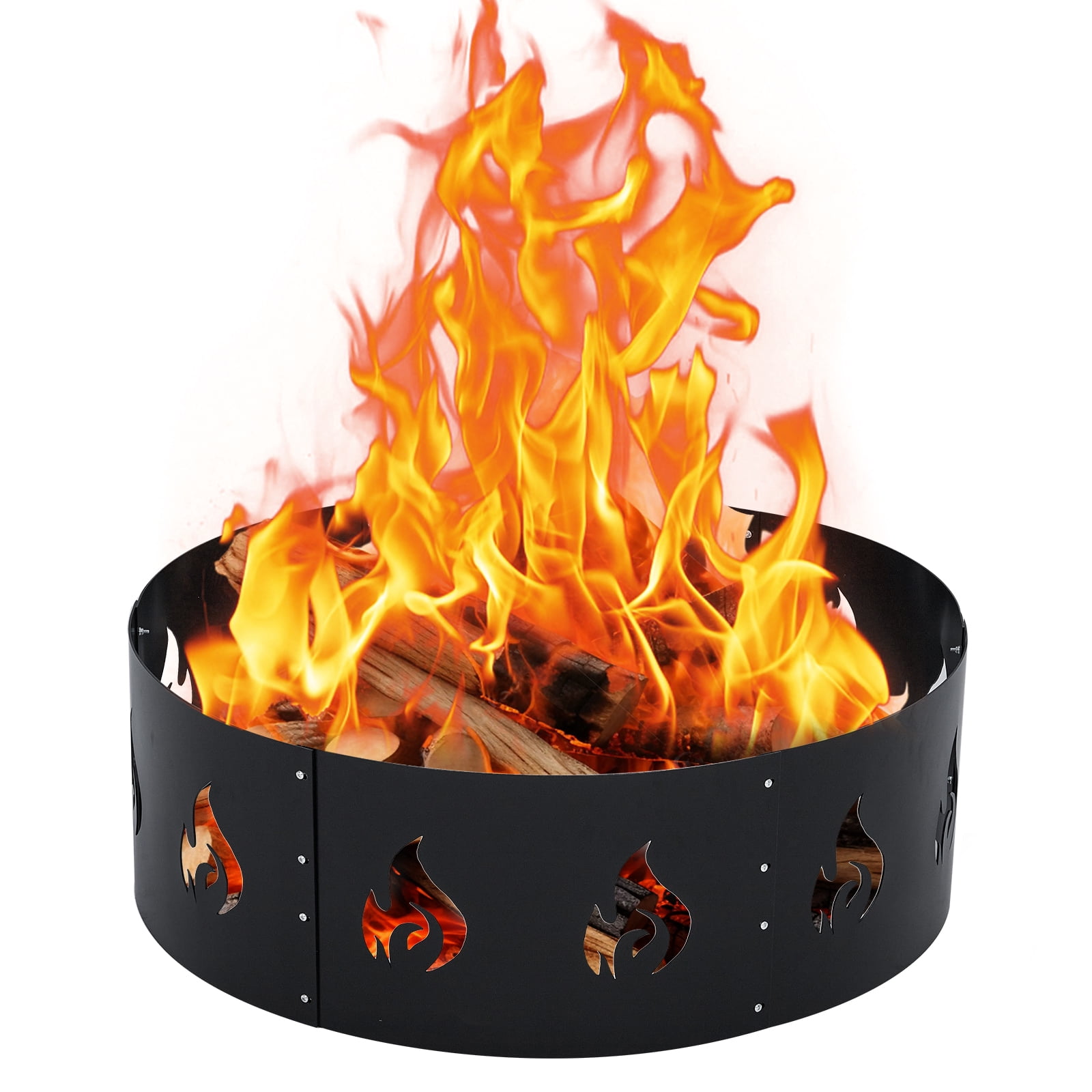 Smokeless 36" Fire Pit Ring – Heavy Duty 2.5mm Thick Q235 Carbon Steel ...