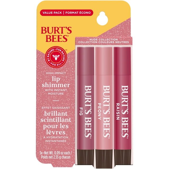 Burt's Bees Lip Shimmer, 100% Natural Origin Lip Gloss, Tinted Lip ...