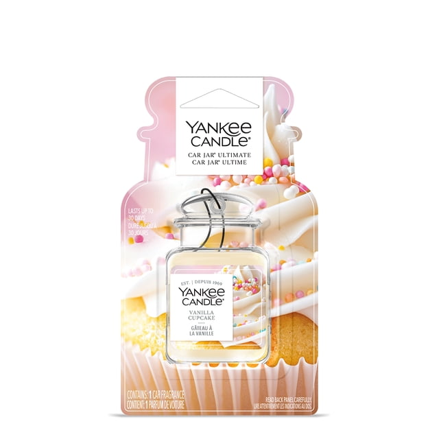 Yankee Candle Car Jar Ultimate Air Freshener, Vanilla Cupcake ...