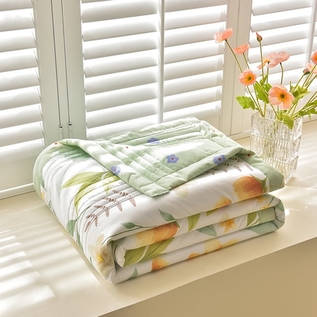 Summer Cooling Quilt | Lightweight Thin Bedding | Breathable Washable ...