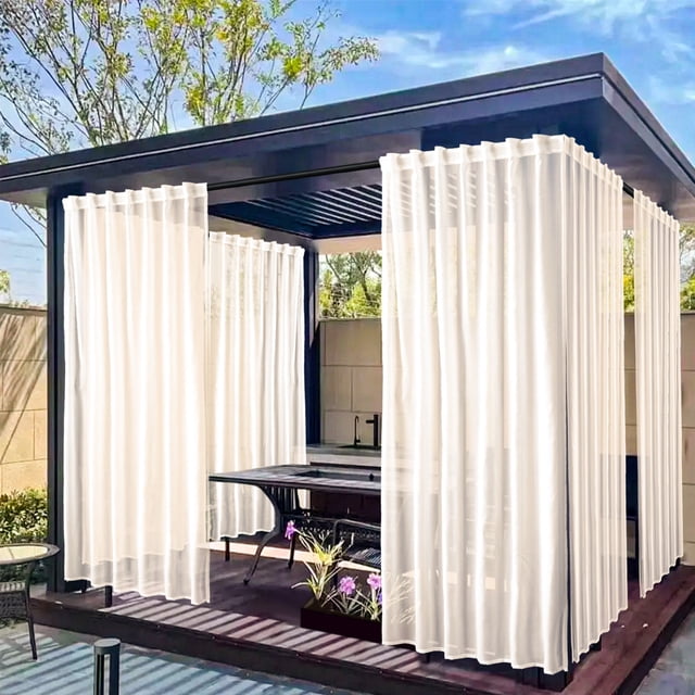 AHMT Rideaux d'Extérieur pour Patio Imperméables et Résistants aux ...