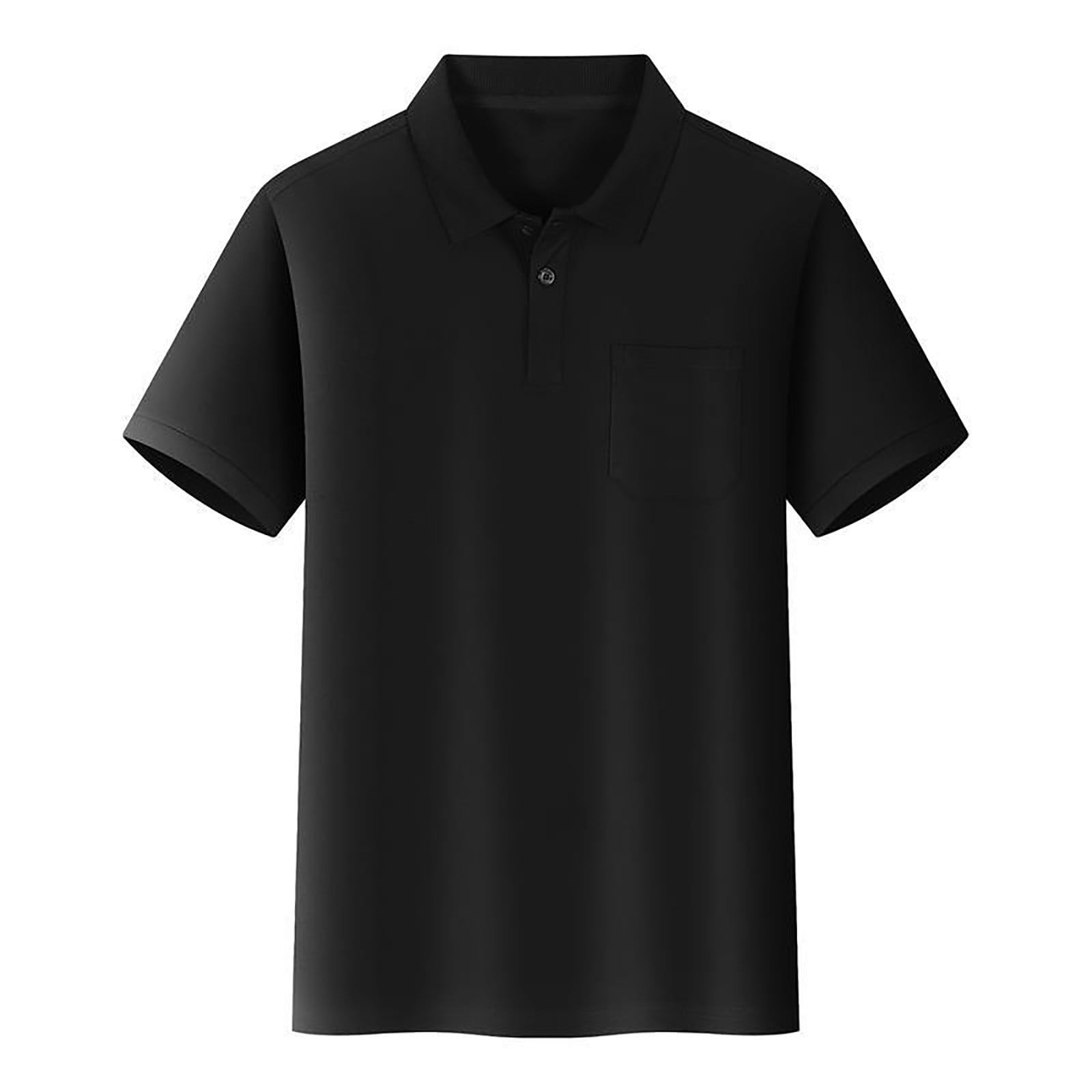 Kids Polo Shirts Boys Short Sleeve Black Button up Shirt Boys Boys ...