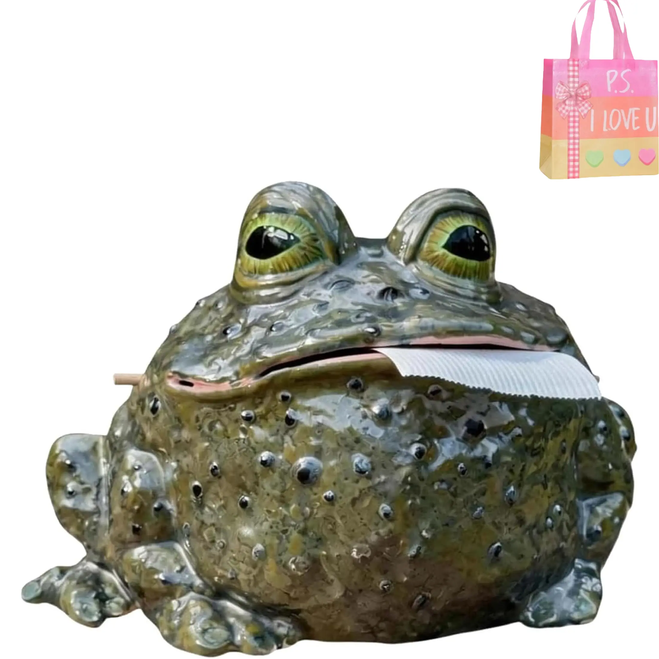 Whimsical Frog Toilet Paper Holder, Resin Animal Tissue Box Cover ...