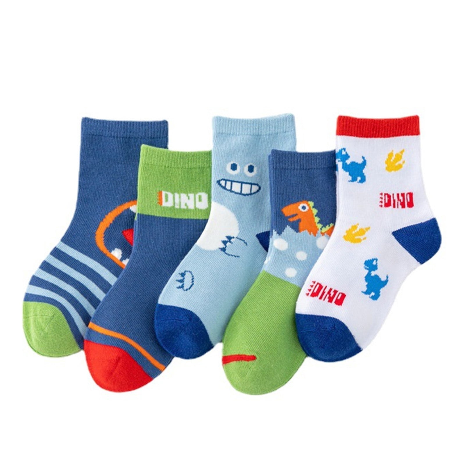 PMVFHDE Clearance Boys Short Socks Toddler Kids Baby Boys 5Pairs ...
