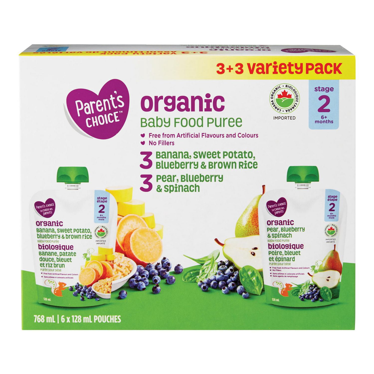 Parent’s Choice Variety pack Baby Food Purée - Walmart.ca