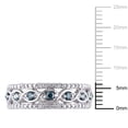 Asteria 1/4 Carat T.W. Blue and White Diamond Sterling Silver Infinity ...