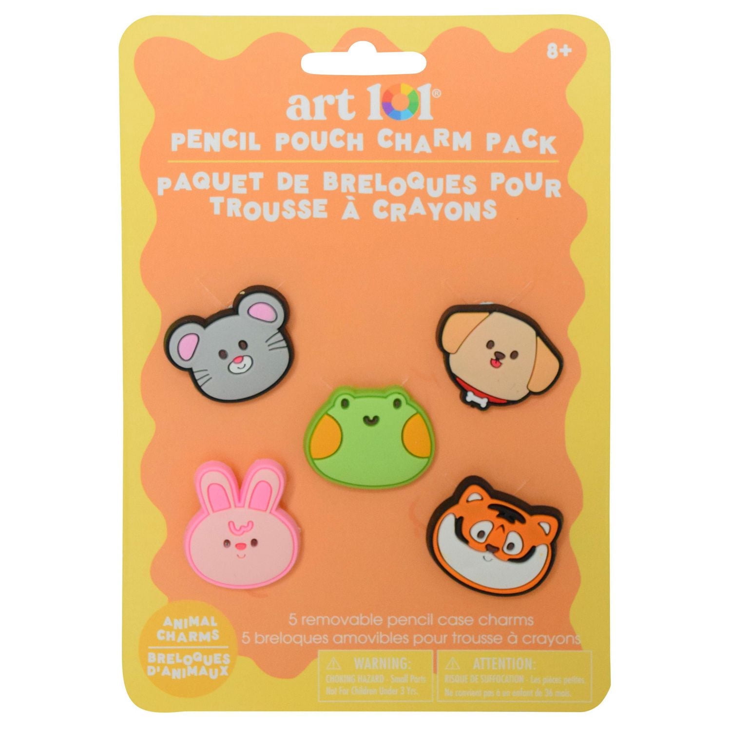 Art 101 Pencil Pouch Charm pack for Kids, Cute Animals Edition - Walmart.ca