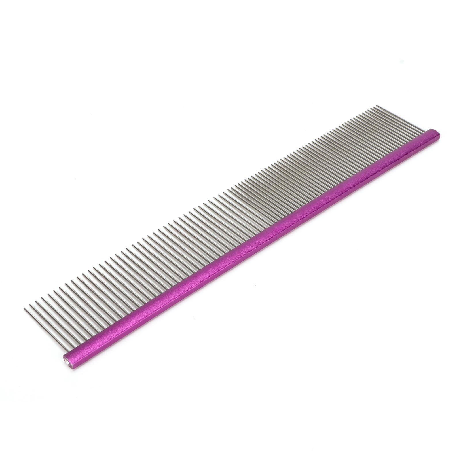 Pet Steel Comb Rounded Teeth Prevents Static Massages Skin Dog Grooming ...