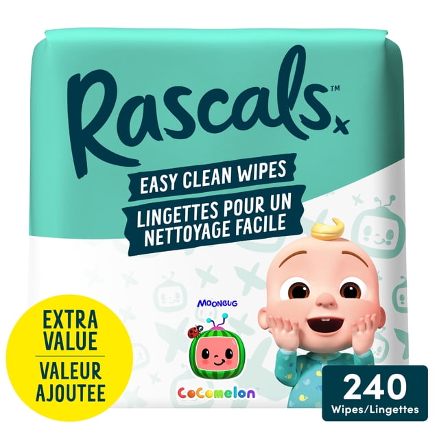 Rascals Easy Clean Baby Wipes, Multipack, 240 Count - Walmart.ca