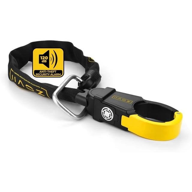 Solid Alarm Chain Lock ZCH-005 – 120 dB Alarm, Nylon-Covered 6 mm Steel ...