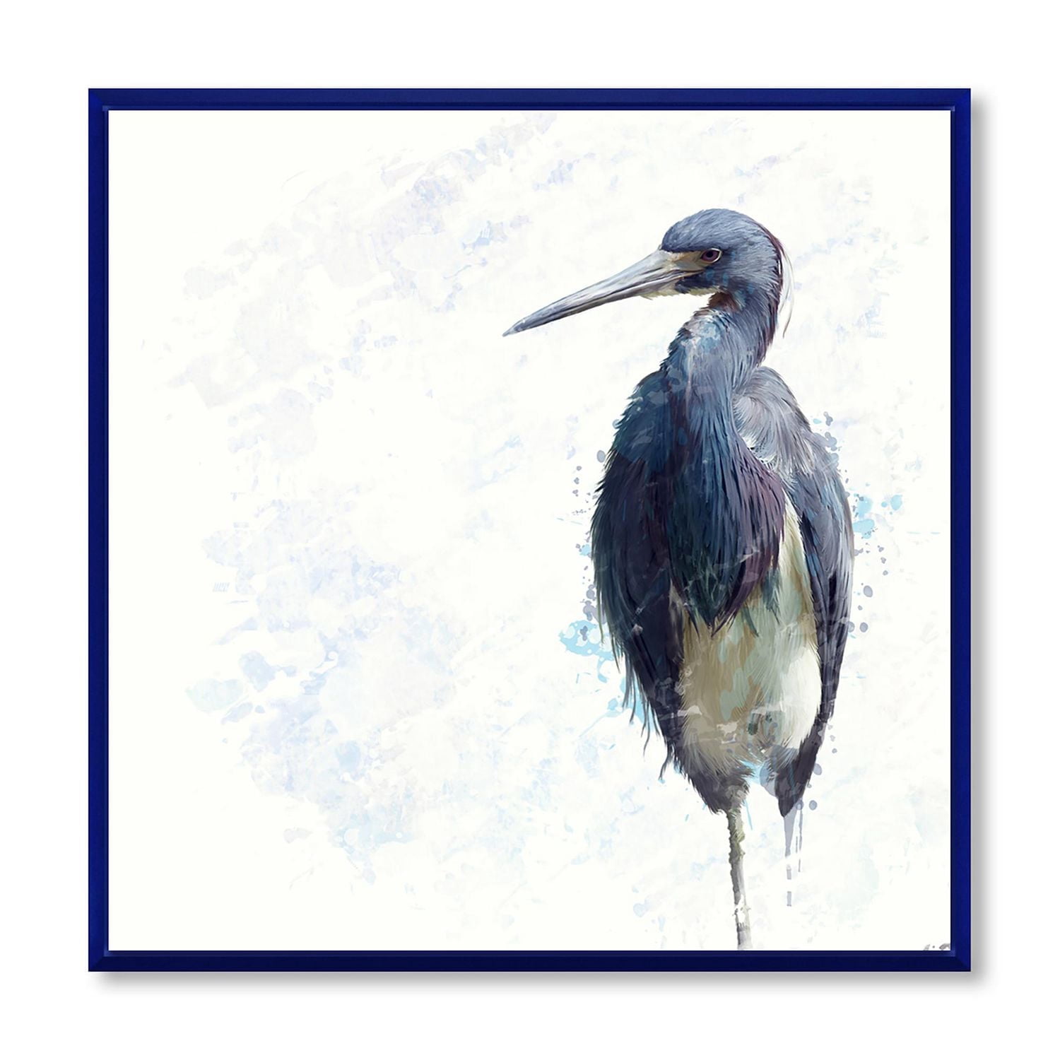 Designart Tricolored Heron Bird FLOAT FRAME WALL ART - Walmart.ca