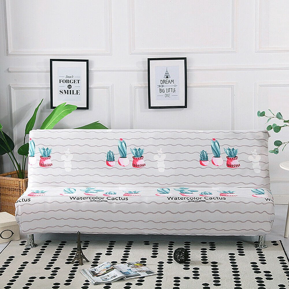 CHOK 2024 Futon Slipcover Armless Sofa Cover Stretch Sofa Bed Slipcover ...