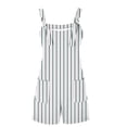Lenpel Rompers for Women Summer Casual Sleeveless Tie Shoulder Scoop ...