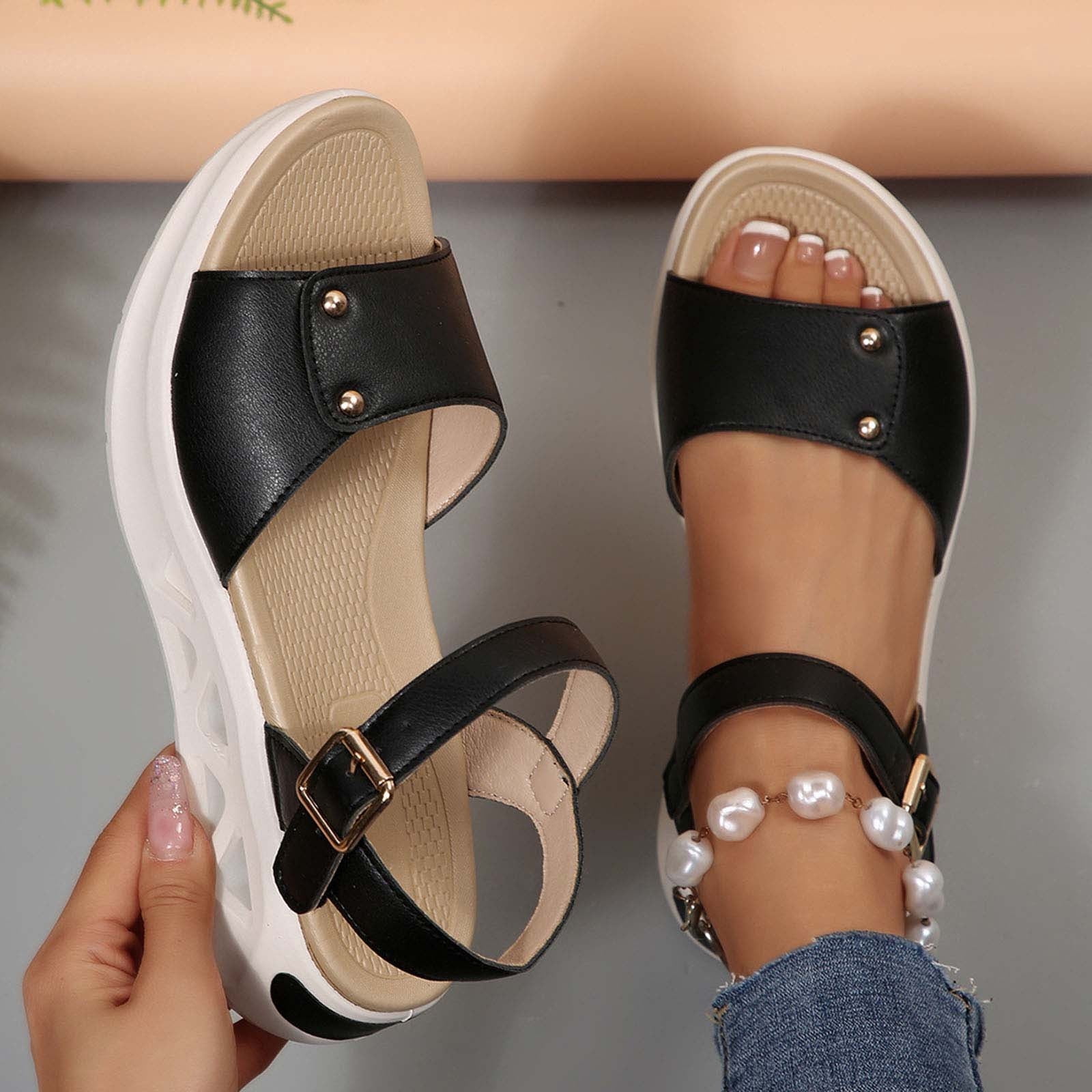 Tranfacy Summer Shoes,Womens Sandals,Women's Fashion Casual Elastic ...