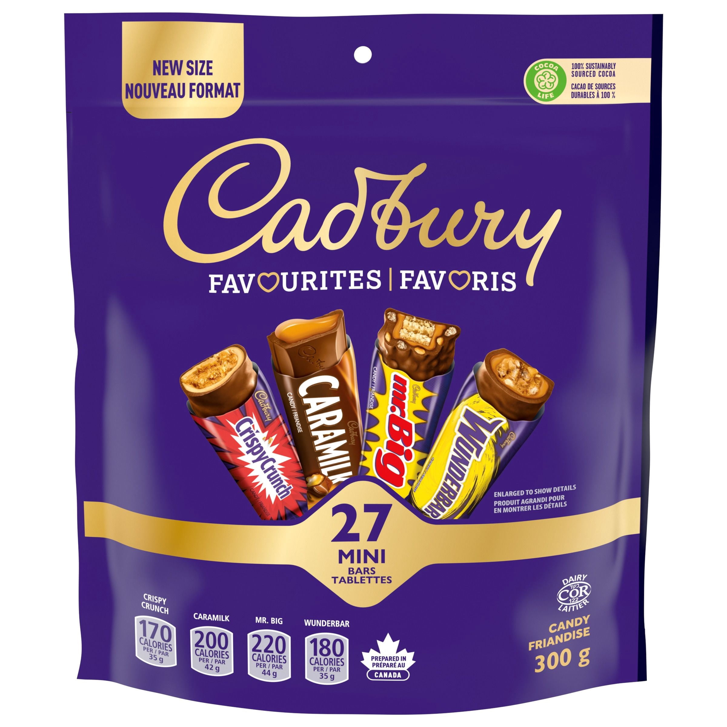 Cadbury Favourites, Pack of 27 Assorted Mini Bars, Individually Wrapped ...