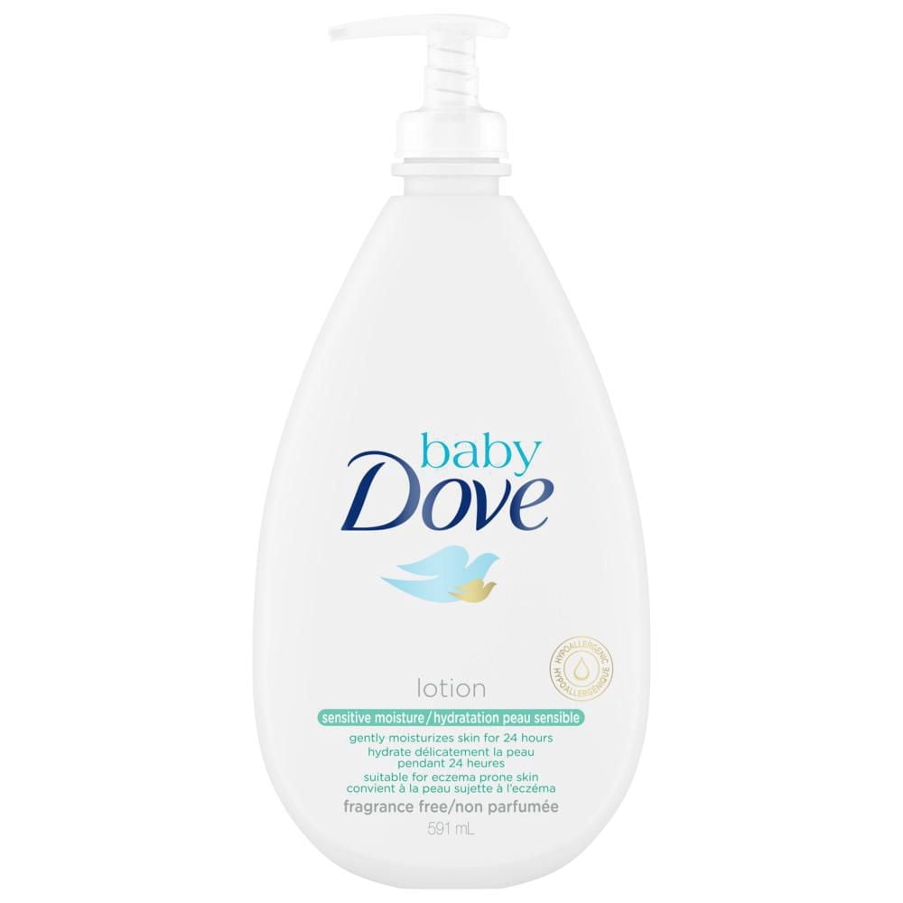 Baby Dove Lotion Sensitive Moisture Fragrance Free for Dry Skin, 591 ml ...