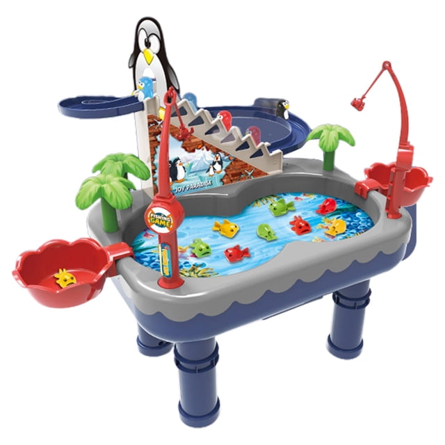 pdqouc Penguin Themed Kids Water Table, Outdoor Water Play and Sensory ...