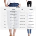HongQid Jeans Capri pour Femmes Taille Haute Tendance à Enfiler Taille ...
