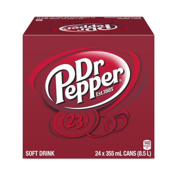 Dr Pepper Soft Drink 24 x 355 ml Cube, Cans - Walmart.ca
