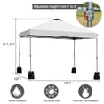 Gymax 10x10 FT Pop Up Canopy Tent 1-Person 1-Button Push Instant Setup ...