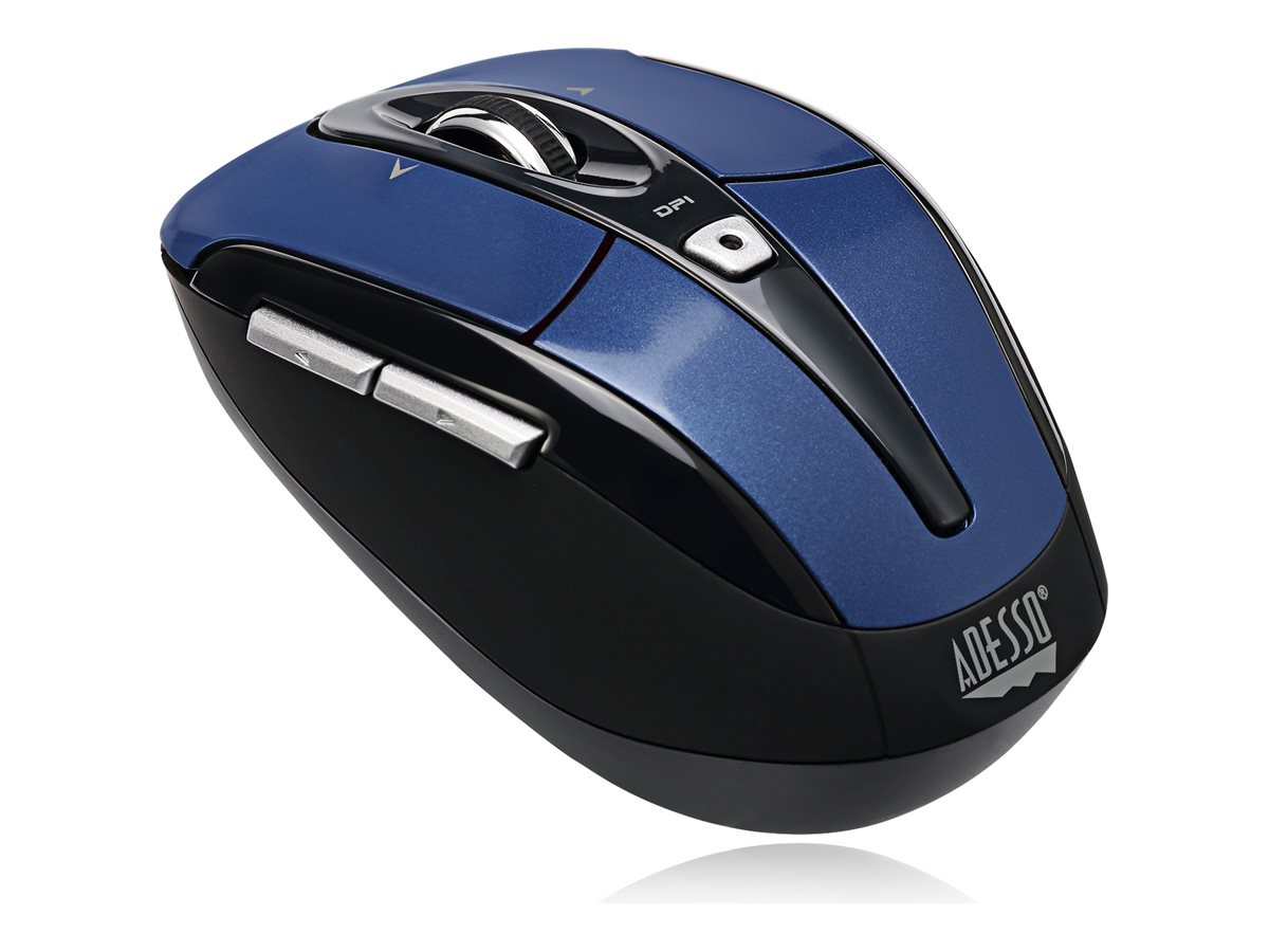 Adesso iMouse S60L – 2.4 GHz Wireless Programmable Nano Mouse Blue ...