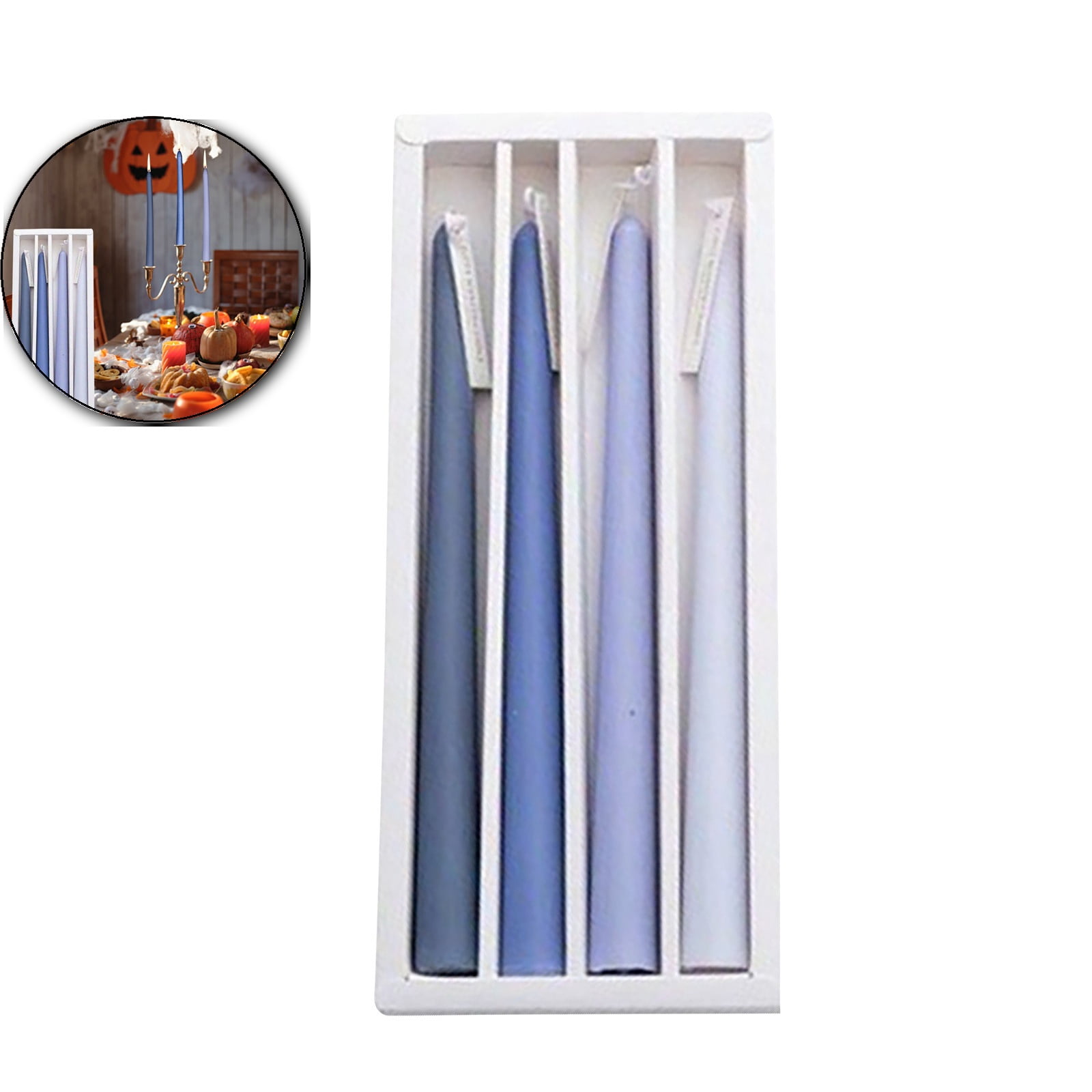 Dvruxg Taper Candles | Box of 4 | Tea Scented Candle Sticks|Tapered ...