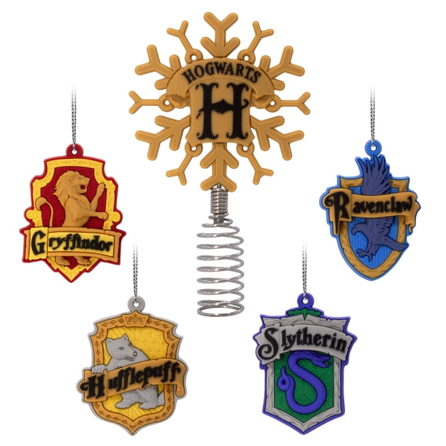 Hallmark Harry Potter Mini Christmas Tree Topper and Ornaments, Set of ...