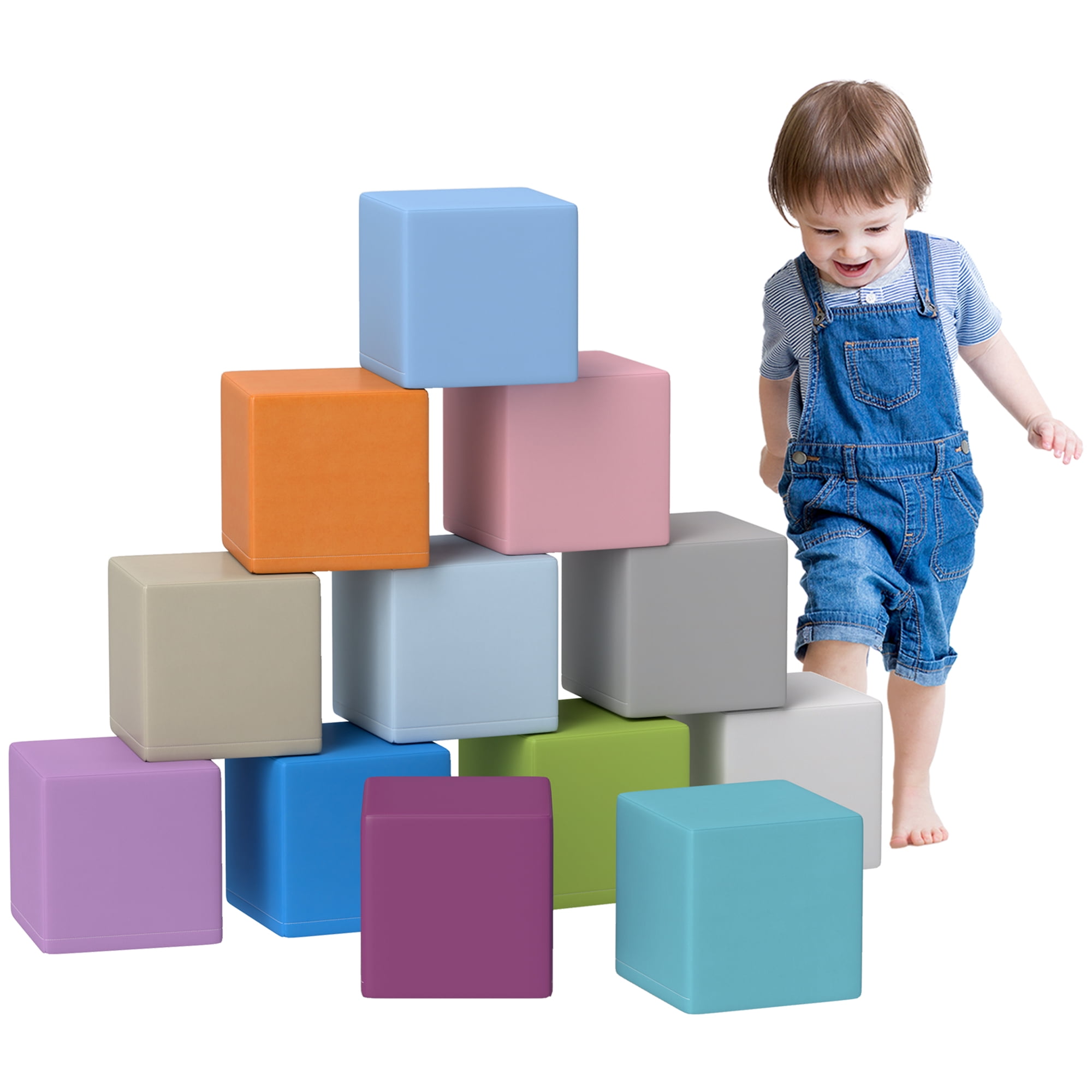 Soozier 12 Piece Foam Blocks Soft Play Equipment for Kids - Walmart.ca