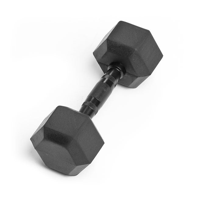Element Fitness Virgin Rubber Hex Dumbbell 12 lb Low Odour Ergo Handle ...