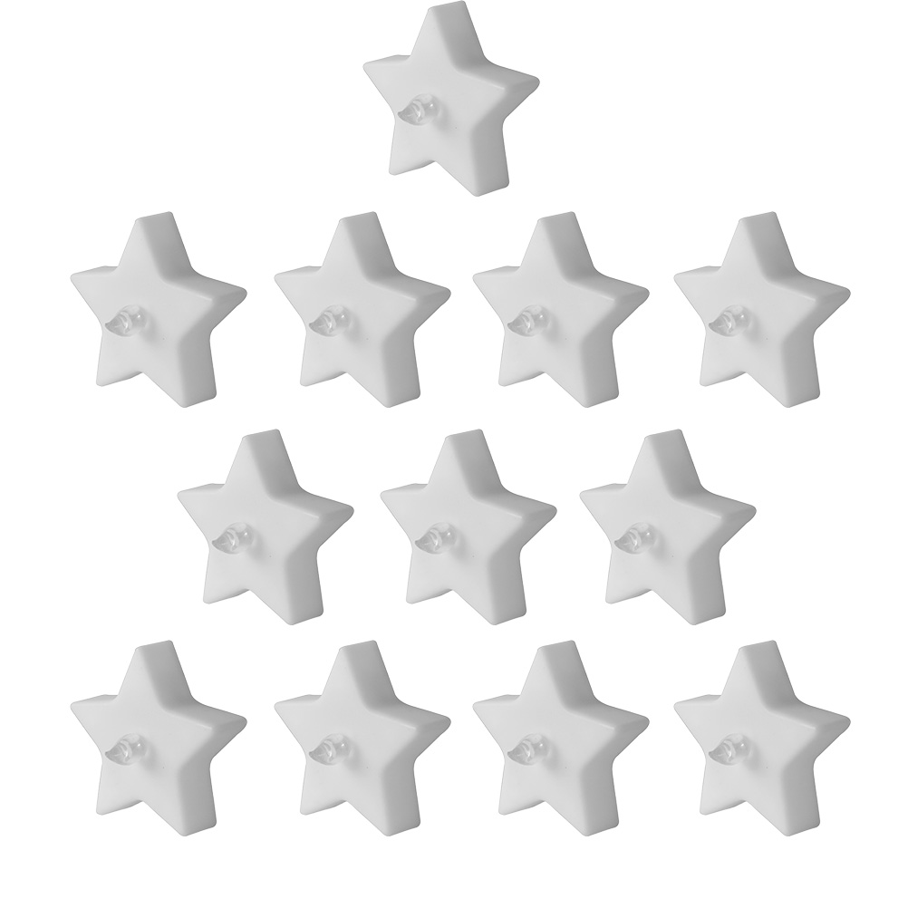 unbranded 12PCS Warm White LED Star Shaped Candles LED Electronic ...