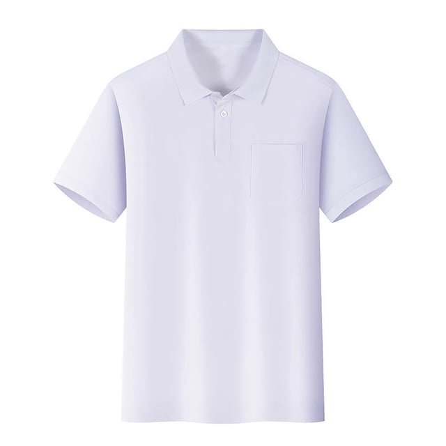 Kids Polo Shirts Boys Short Sleeve White Shirt Kids Uniform Shirts 7-8 ...