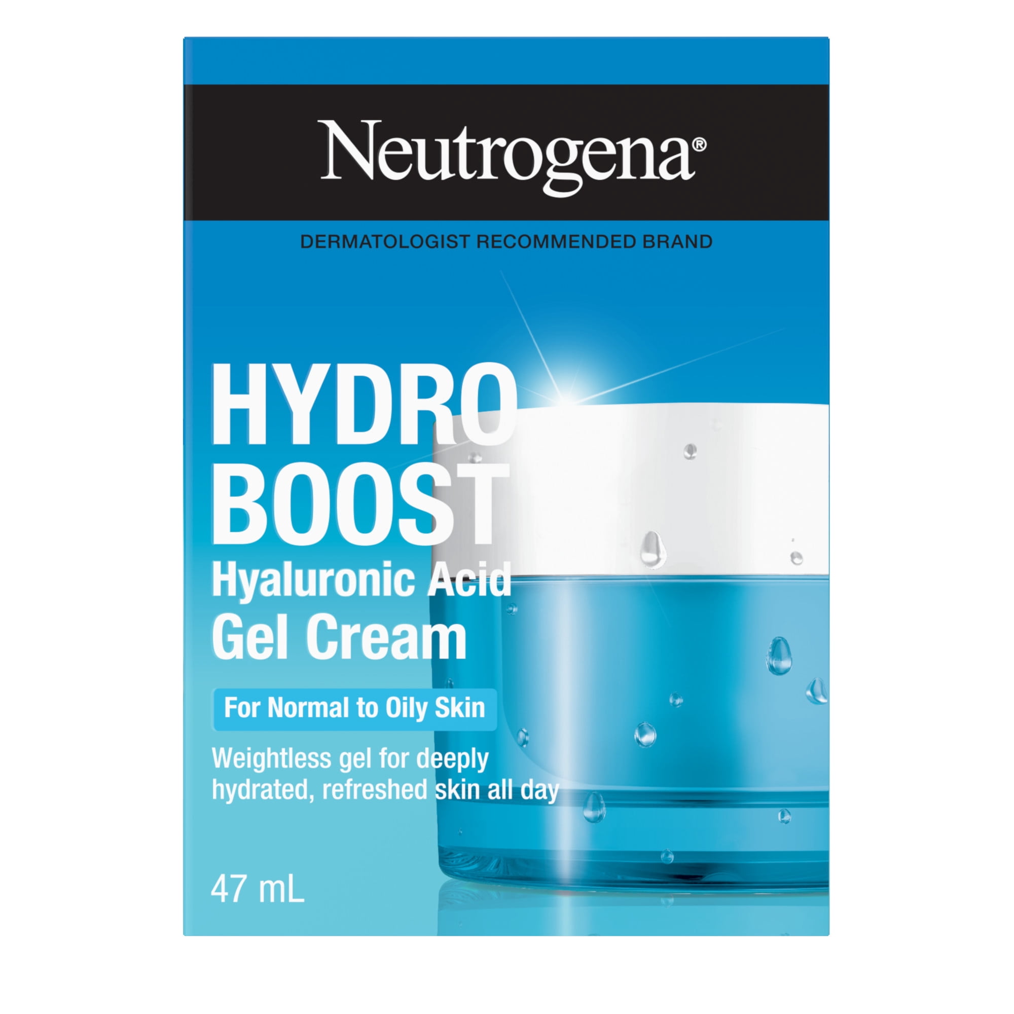 Neutrogena Hydroboost Gel-Crème pour le Visage à l'Acide Hyaluronique ...