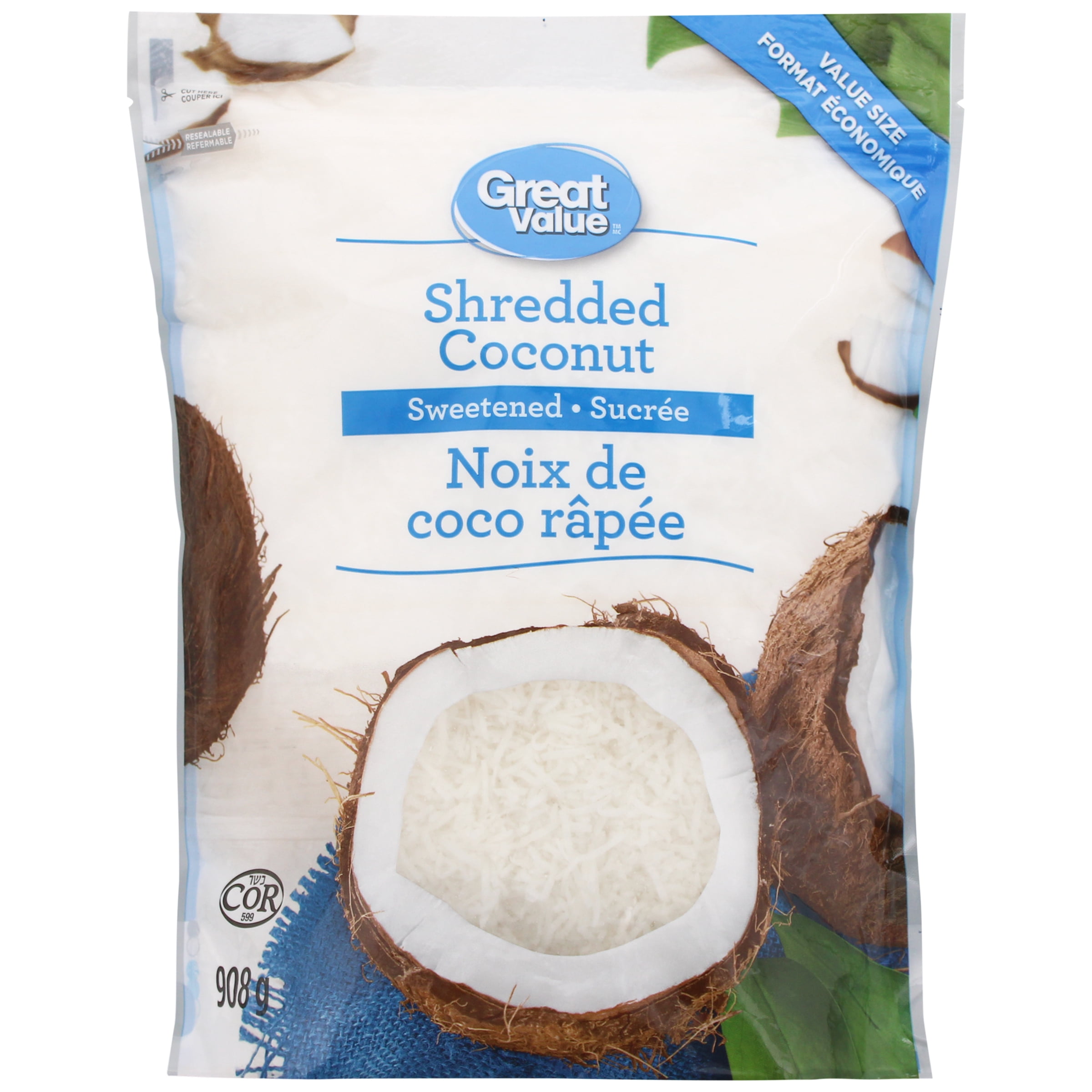 Great Value Sweetened Shredded Coconut 908g - Walmart.ca