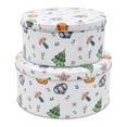 Holiday Time Christmas Ornaments Round Tin Gift Container, Large (7.9 ...
