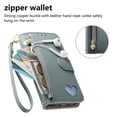 for Samsung Galaxy S25FE Leather Case Zipper Wallet with Vintage Grain ...