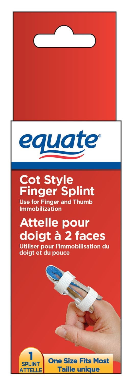 Equate Cot Style Finger Splint, One Size - Walmart.ca
