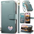 for Samsung Galaxy S25FE Leather Case Zipper Wallet with Vintage Grain ...