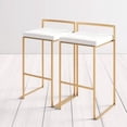 Heavenly Collection Stool with Gold stainless steel frame SET OF 6 ...