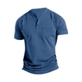 cllios Men's Henley Shirts Short Sleeve Casual 3 Button T Shirts ...