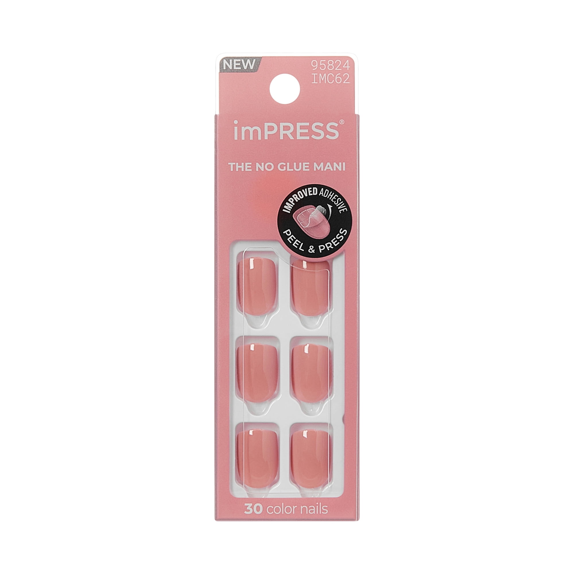 KISS imPRESS Color Nails - Your Magic, Pink, Squoval, Short - Walmart.ca