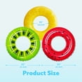 Joyfy 3 Pack Inflatable Pool Floats for Kids Adults, Fruity Swim Rings ...